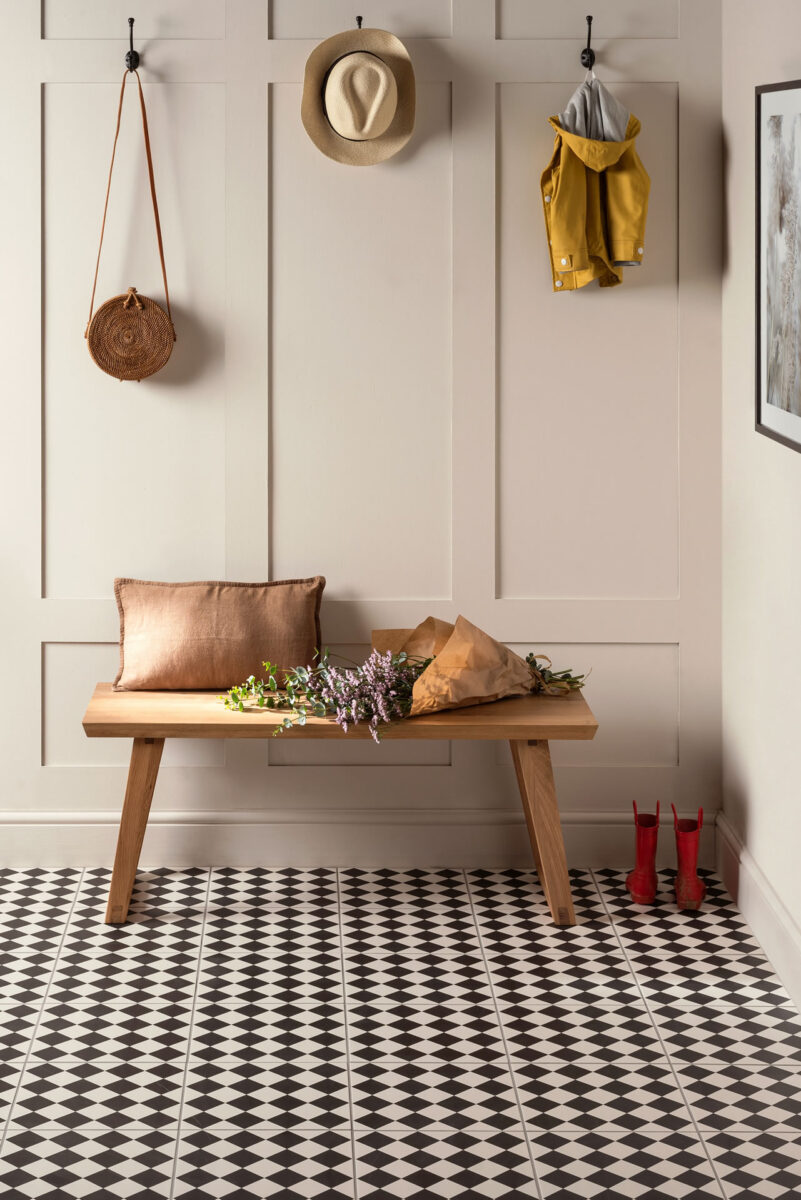 Harlequin Small Black Decorative Tiles Online - Tile & Floor Bath ...