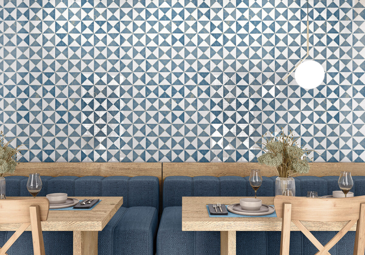 Sunset Blue Decorative Tiles Online - Tile & Floor Bath & Chippenham